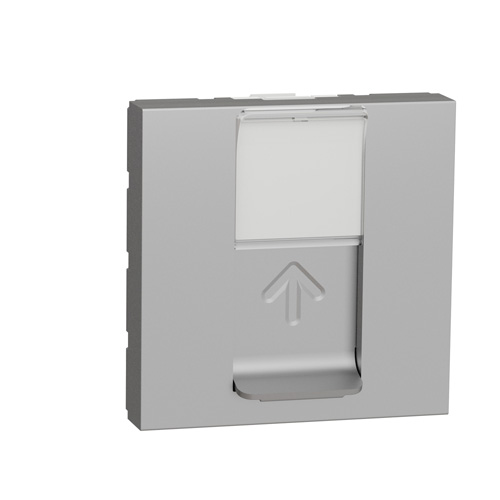 SE New Unica Utičnica RJ45 CAT6 STP 2 modula alu - Elmaks